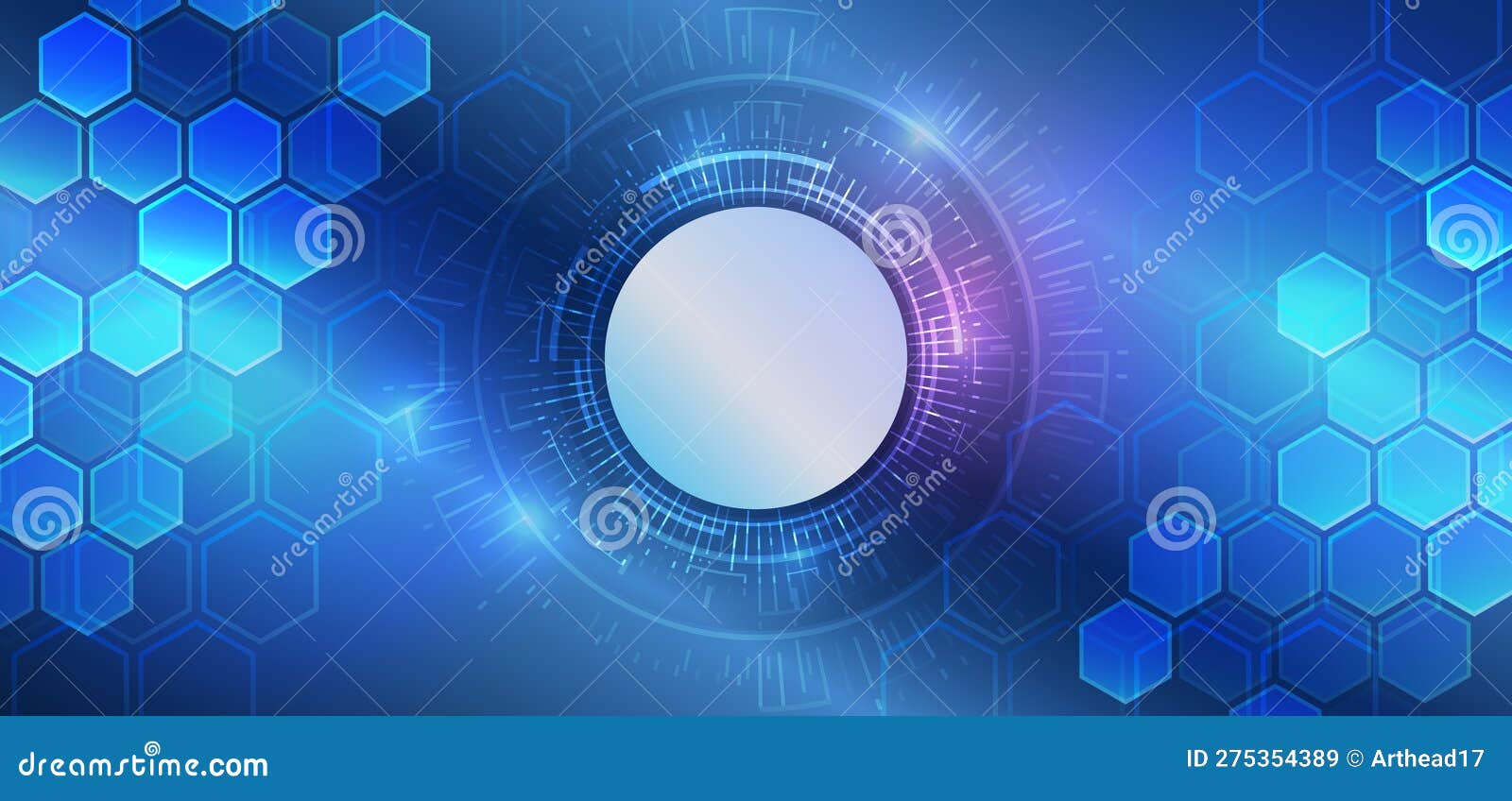 Blue Molecular Background for the Presentation of Health, Medical or ...