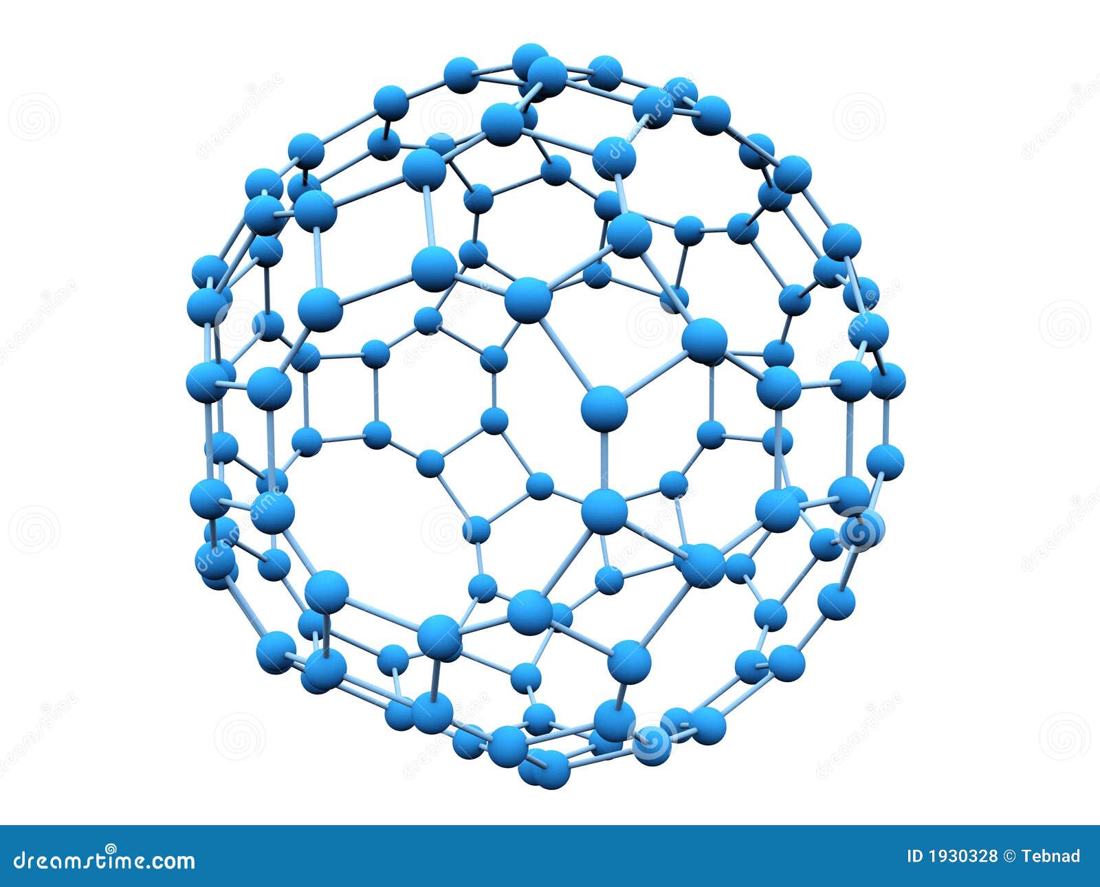Blue molecule stock illustration. Illustration of cell - 1930328