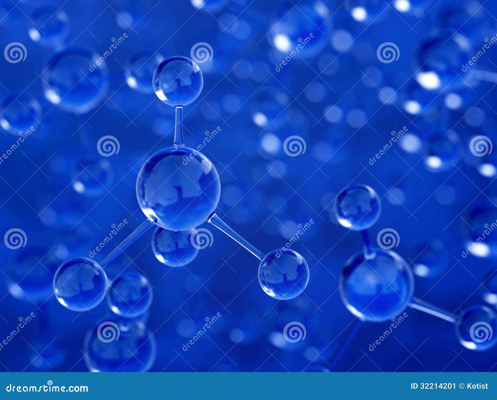 Blue molecule background stock illustration. Illustration of biotechnology - 32214201
