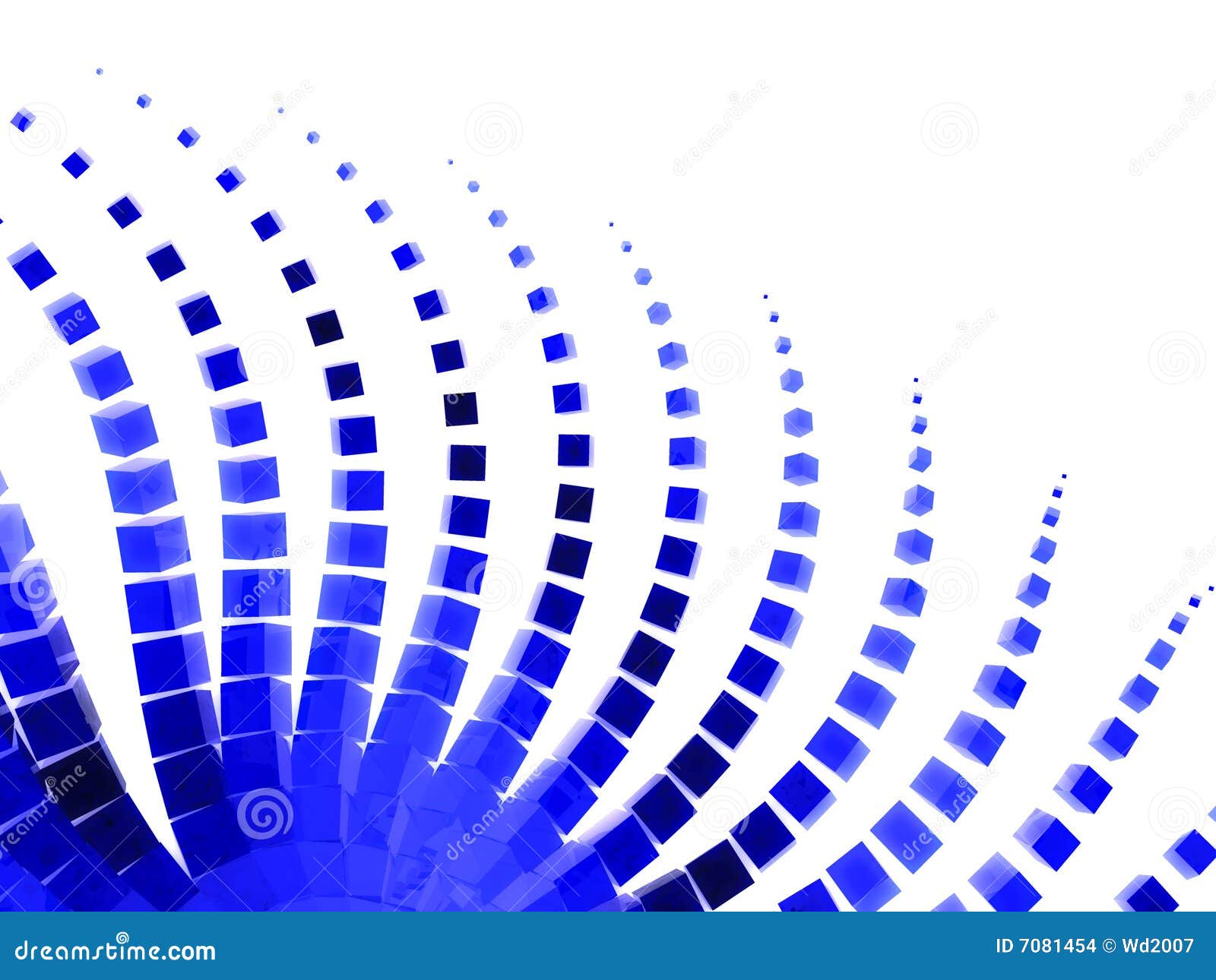 Blue Molecule Organic Pattern Abstract Stock Illustration ...