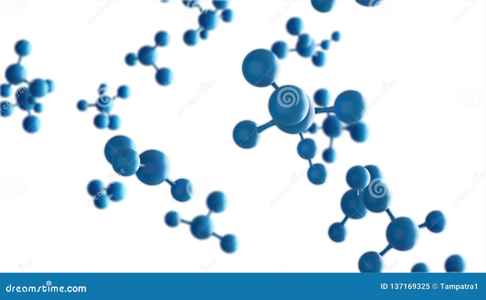 Blue Molecules Texture Seamless Pattern Background Vector Illustration ...