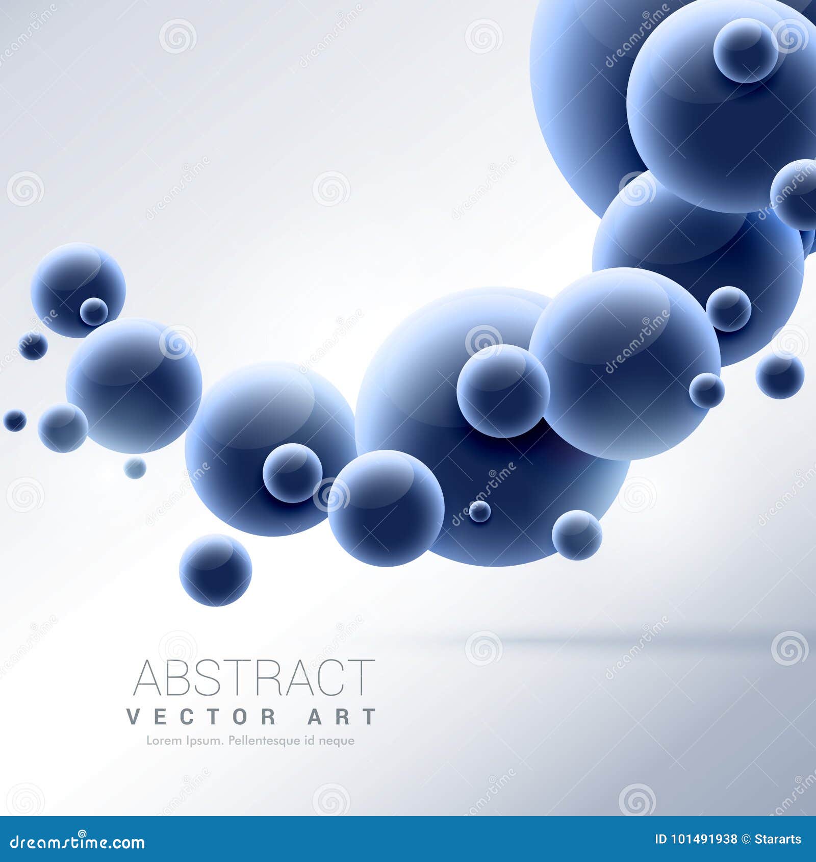 Blue Molecules Texture Seamless Pattern Background Vector Illustration ...