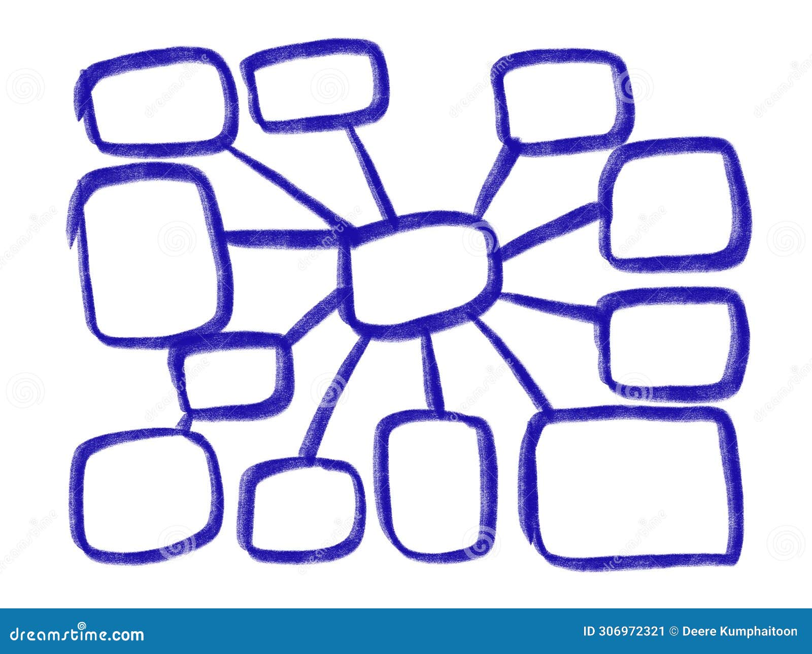 Illustration Mind Mapping Template for Presentation Chart Infographic ...