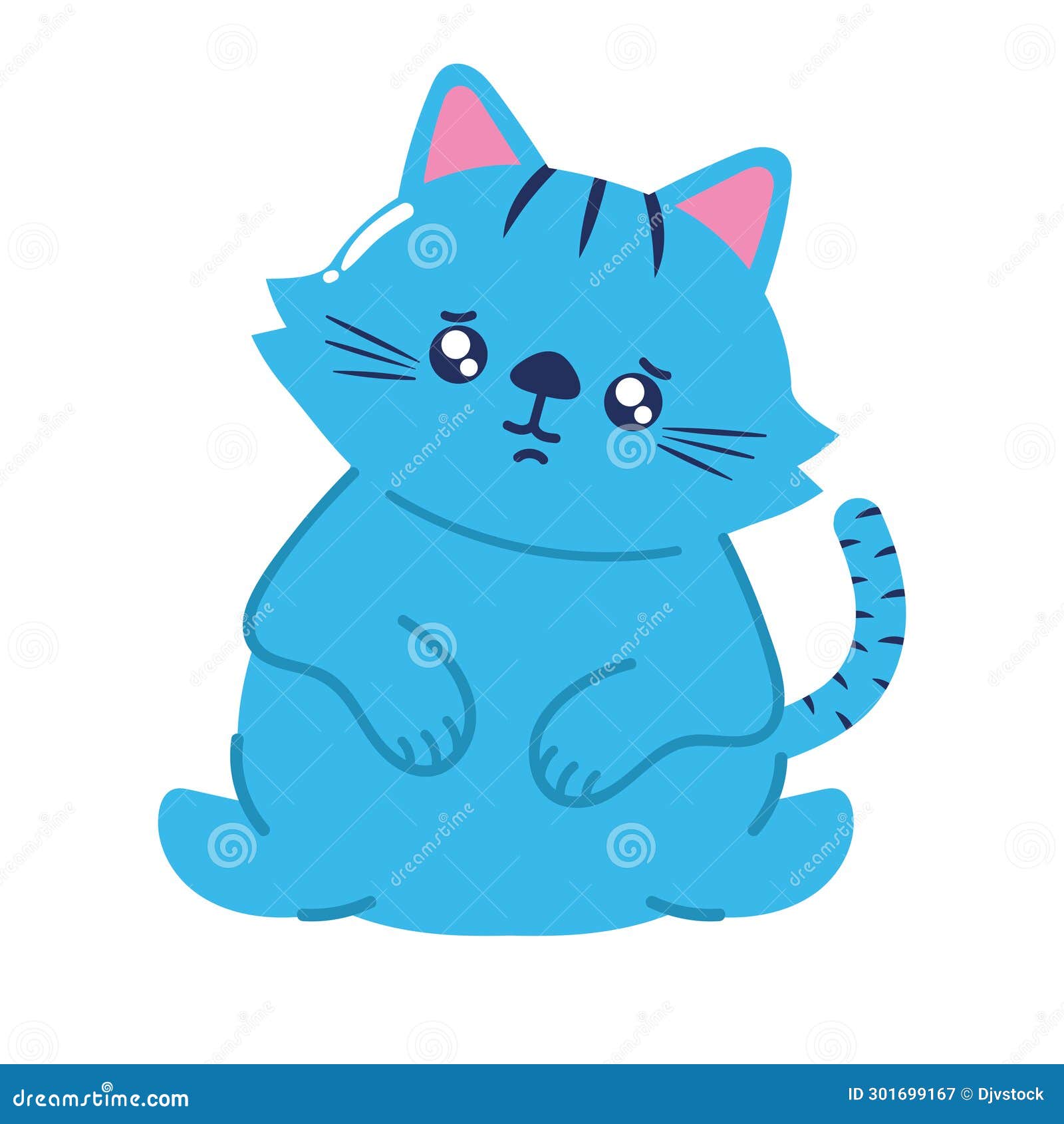 Blue Monday, Hand Drawing Sad Boy With Blue Emojies Flying Aroung, Bad ...