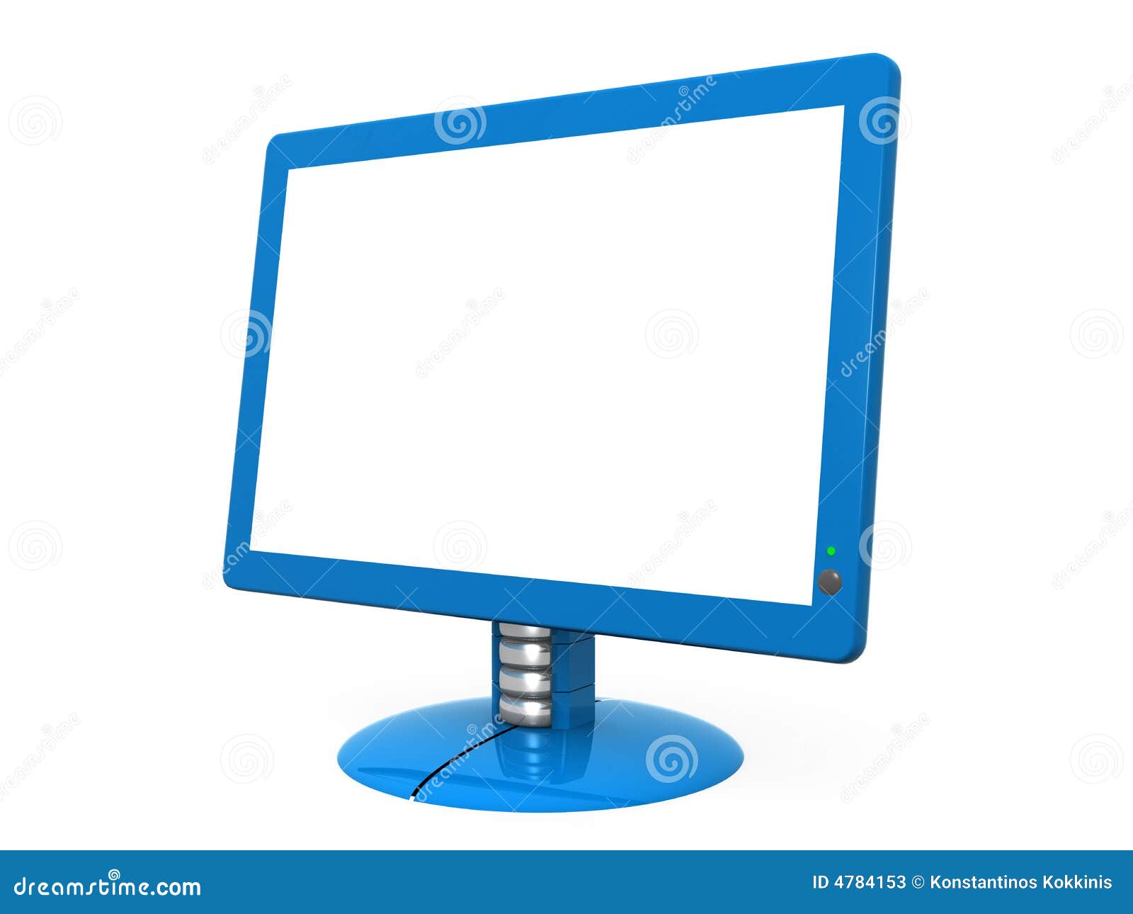 Blue Monitor stock illustration. Illustration of empty - 4784153