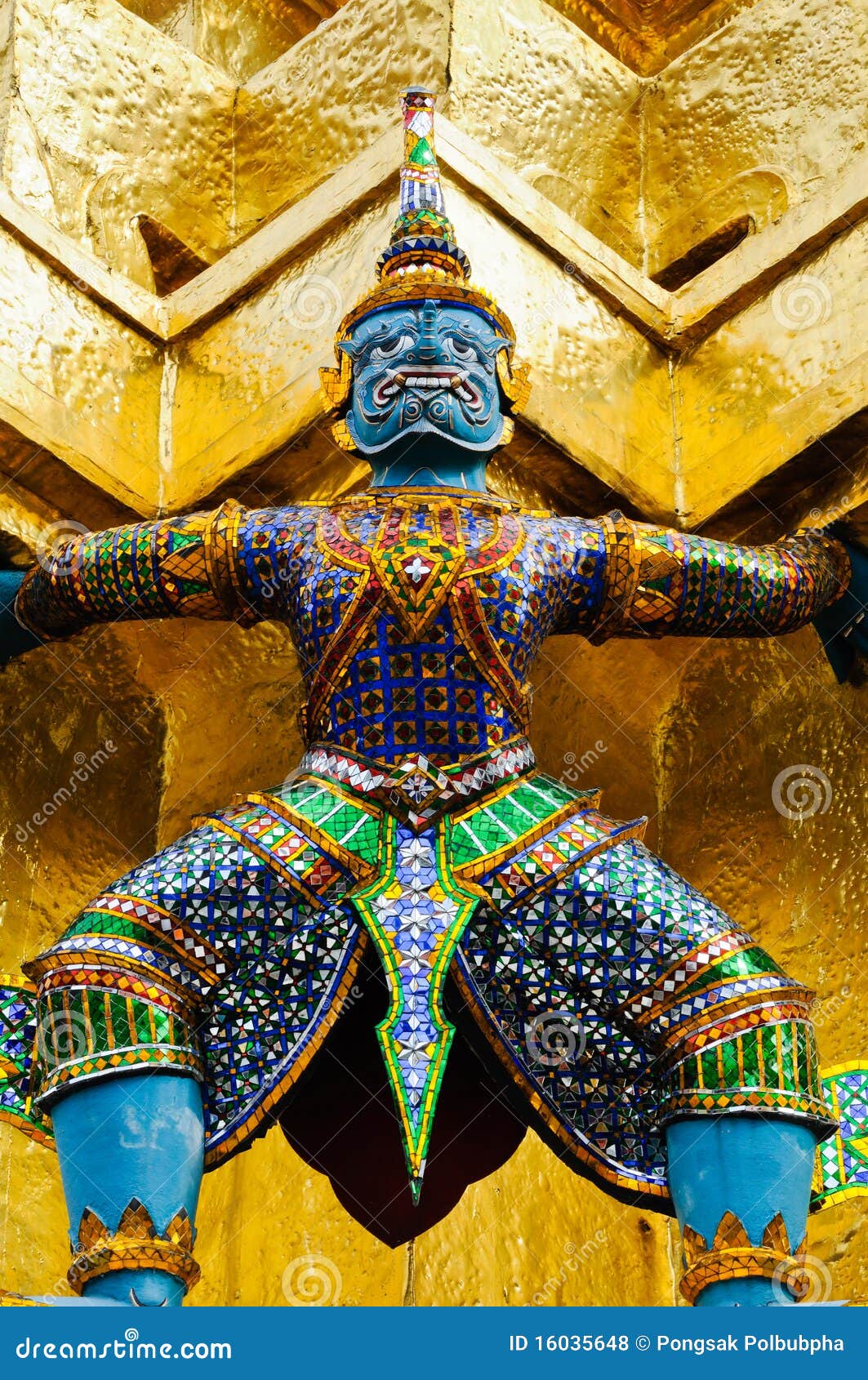 Blue monster stock photo. Image of golden, buddhist, buddha - 16035648