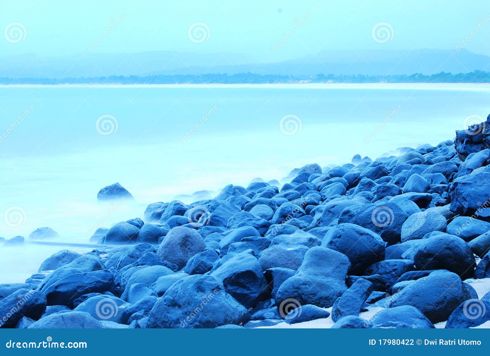 Blue Mood Beach stock photo. Image of blue, water, landscape - 17980422