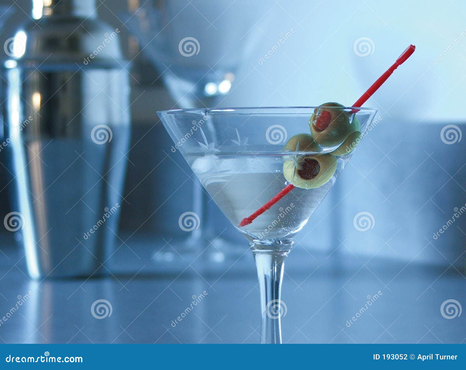 Blue Mood Martini stock photo. Image of celebration, glass - 193052