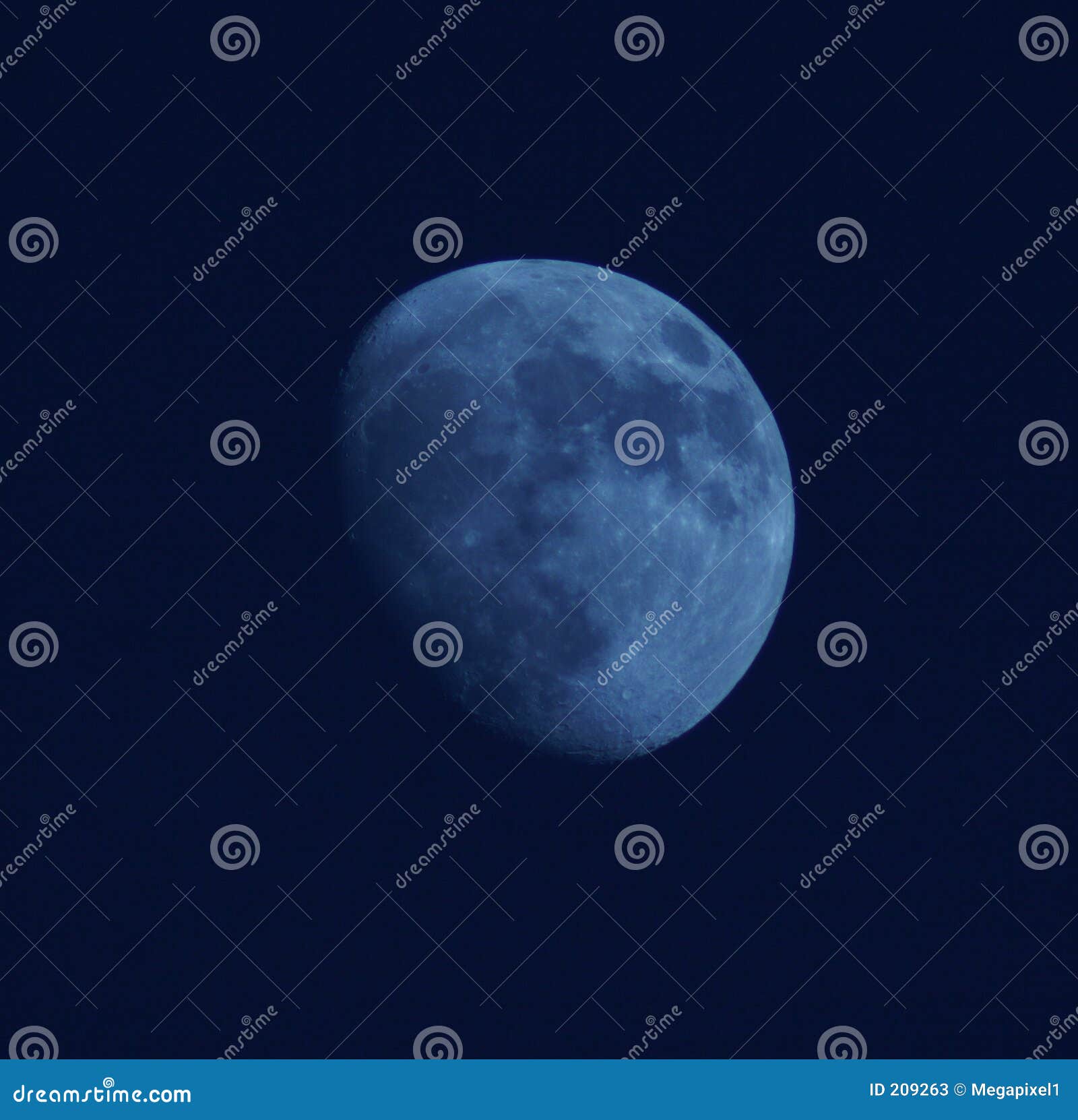 Blue moon stock image. Image of solar, cosmos, nighttime - 209263