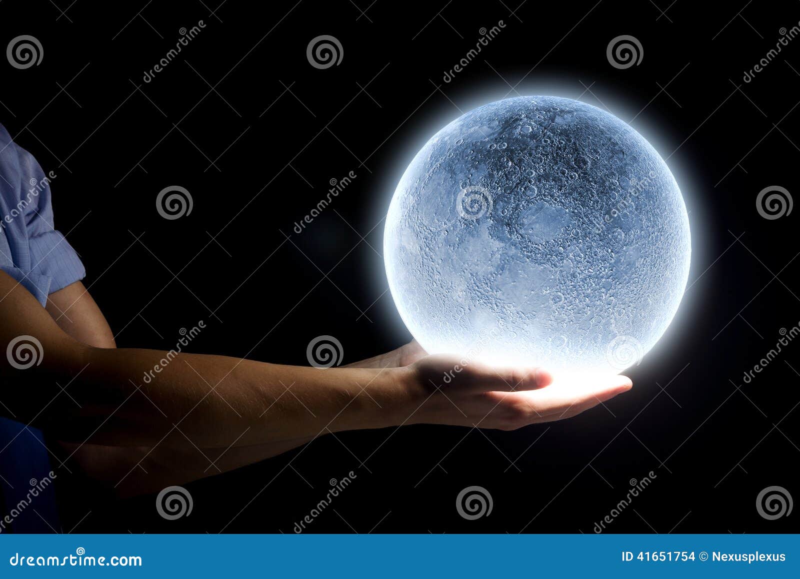 Blue moon stock photo. Image of full, bright, fortune - 41651754