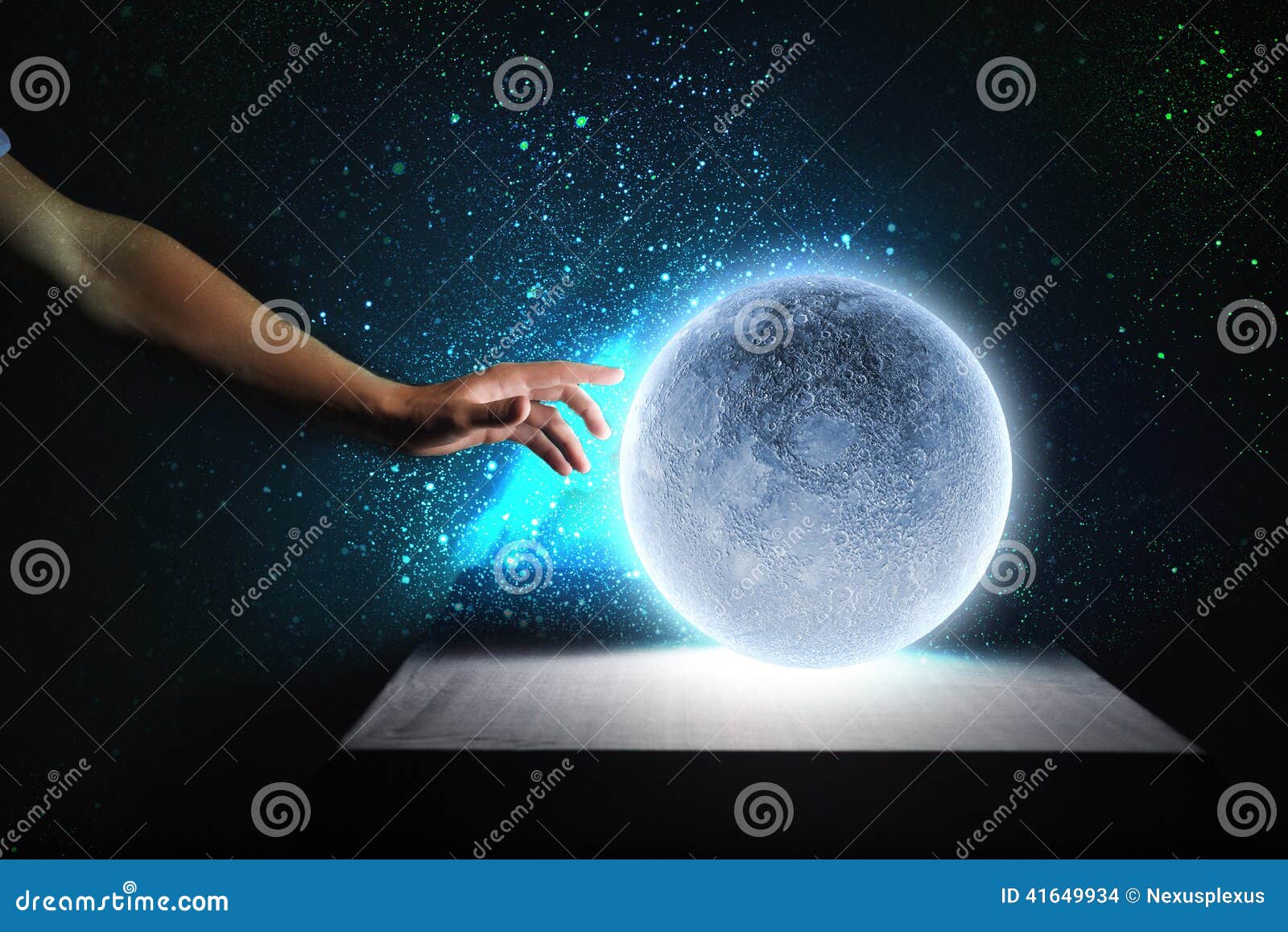 Blue moon stock photo. Image of bright, full, everlasting - 41649934