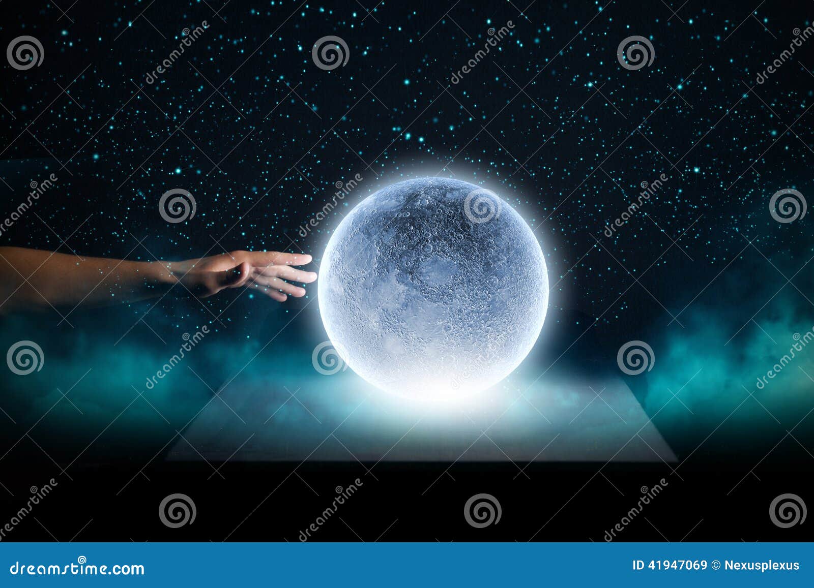 Blue moon stock image. Image of blue, black, help, craters - 41947069
