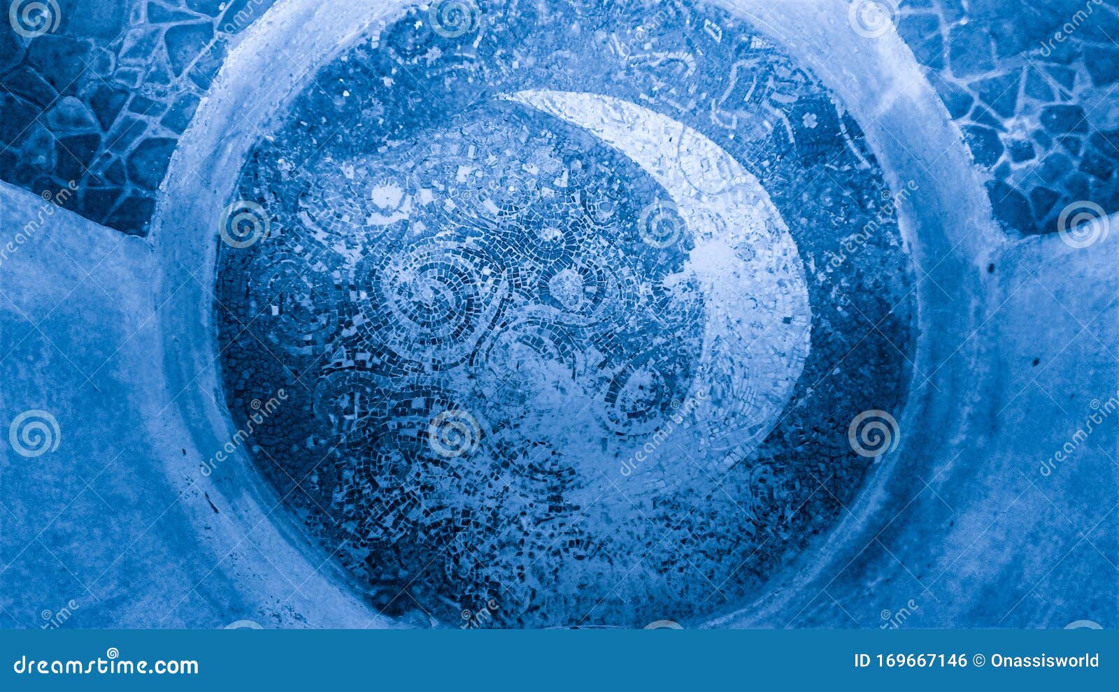 Blue Moon Illustration Abstract Art Stock Photo - Image of natural ...