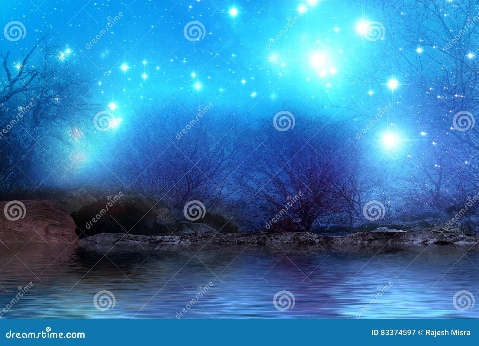 Blue moon planet stock image. Image of glow, landscape - 83374597