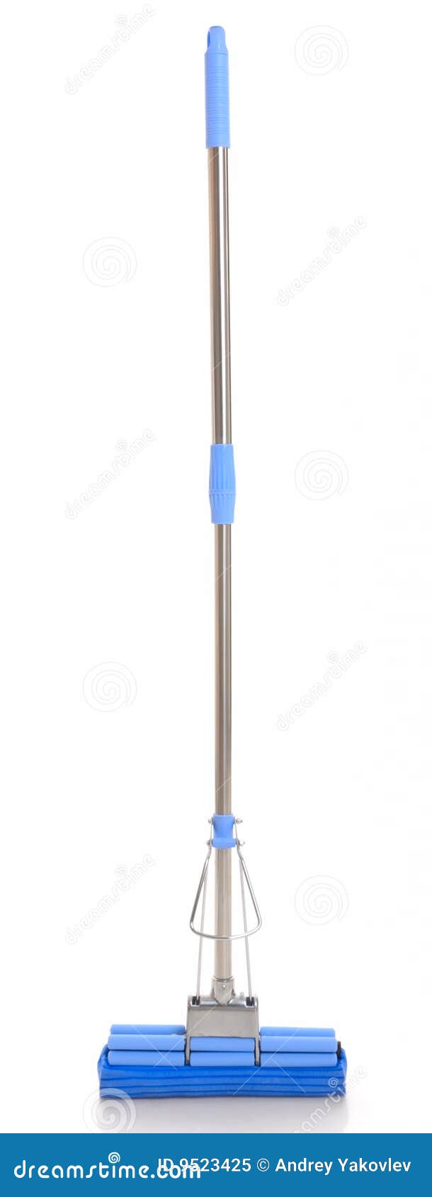 Blue mop stock image. Image of hygiene, manual, home, sweeping - 9523425