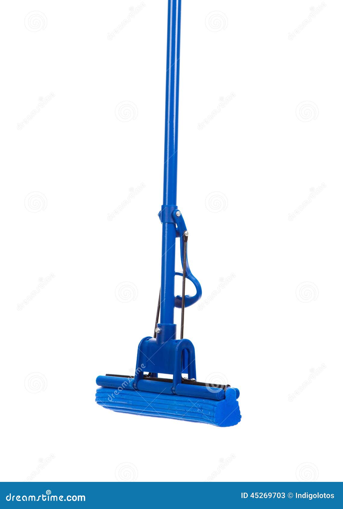 Blue mop stock image. Image of clean, sweep, manual, sweeping - 45269703