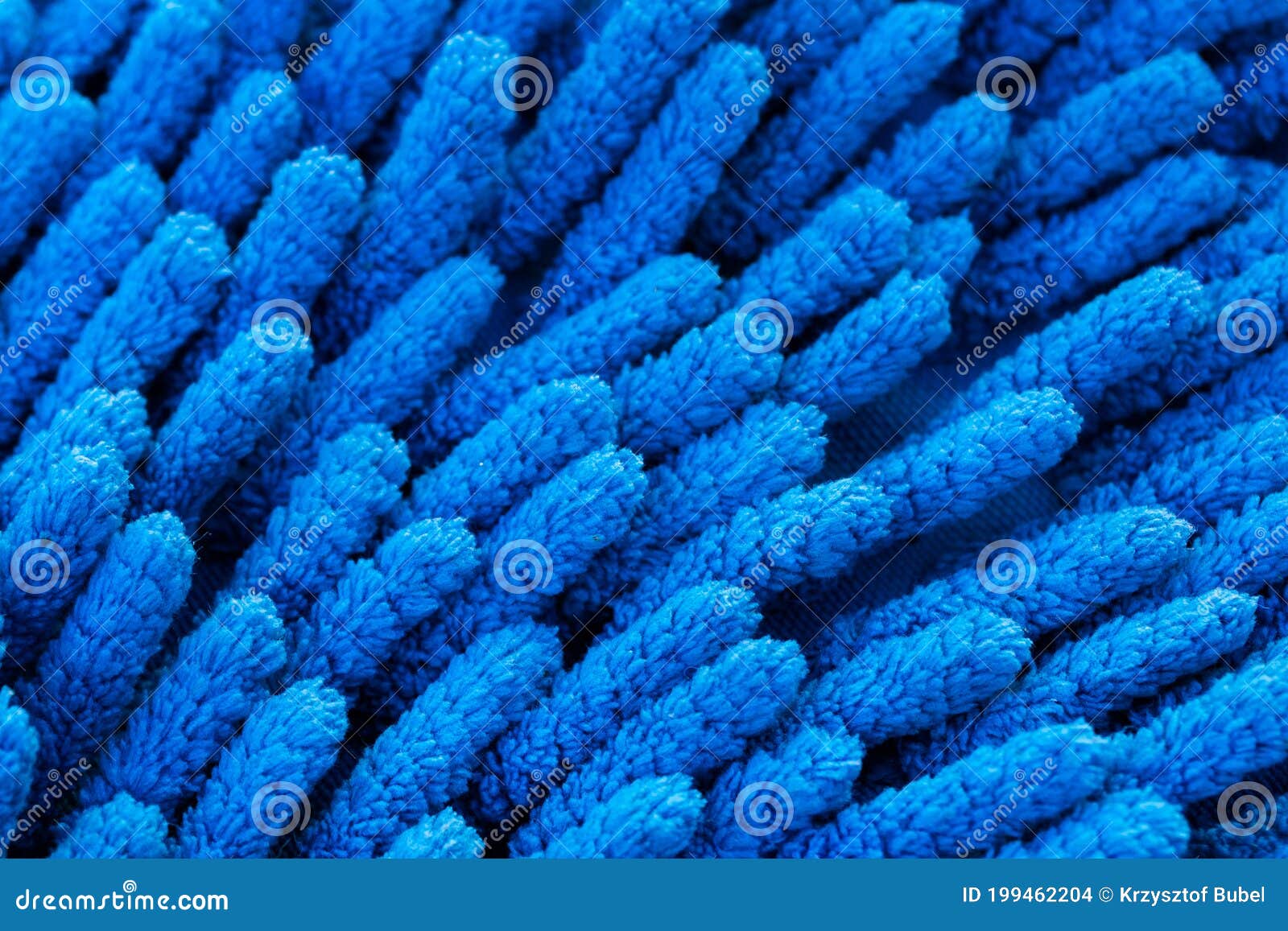 Blue Mop with Visible Details. Texture or Background Stock Photo ...
