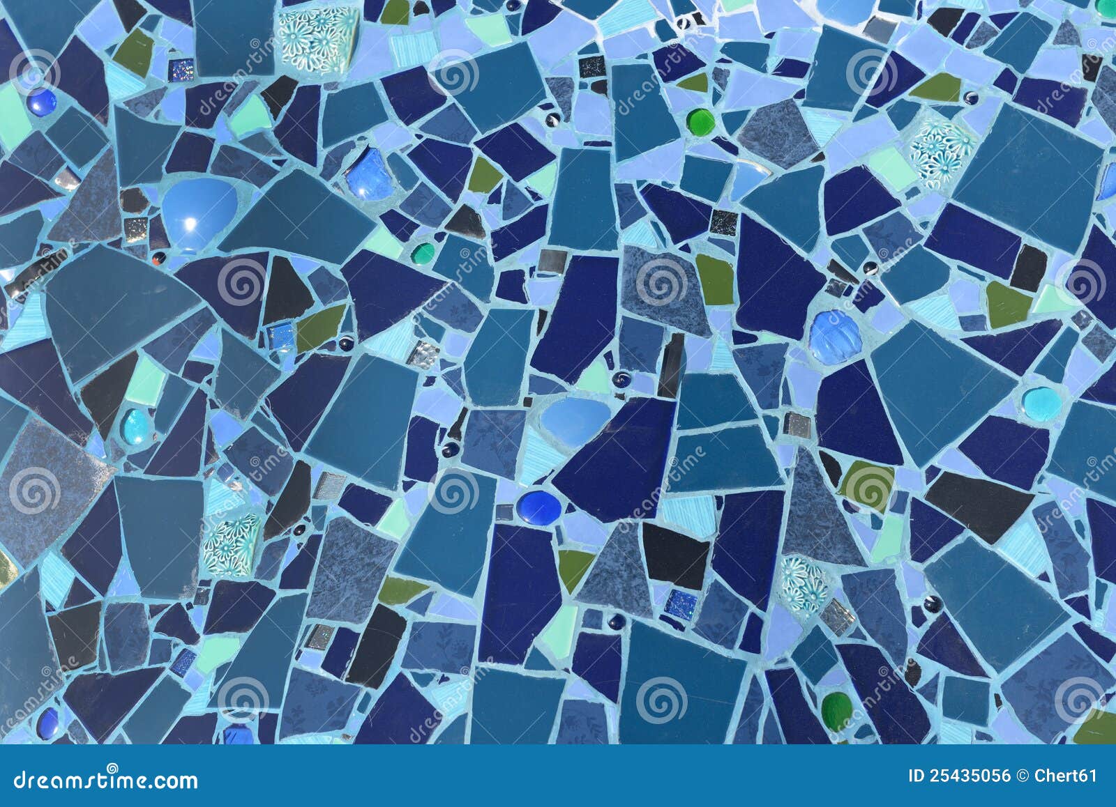 Blue mosaic stock photo. Image of background, ornate - 25435056