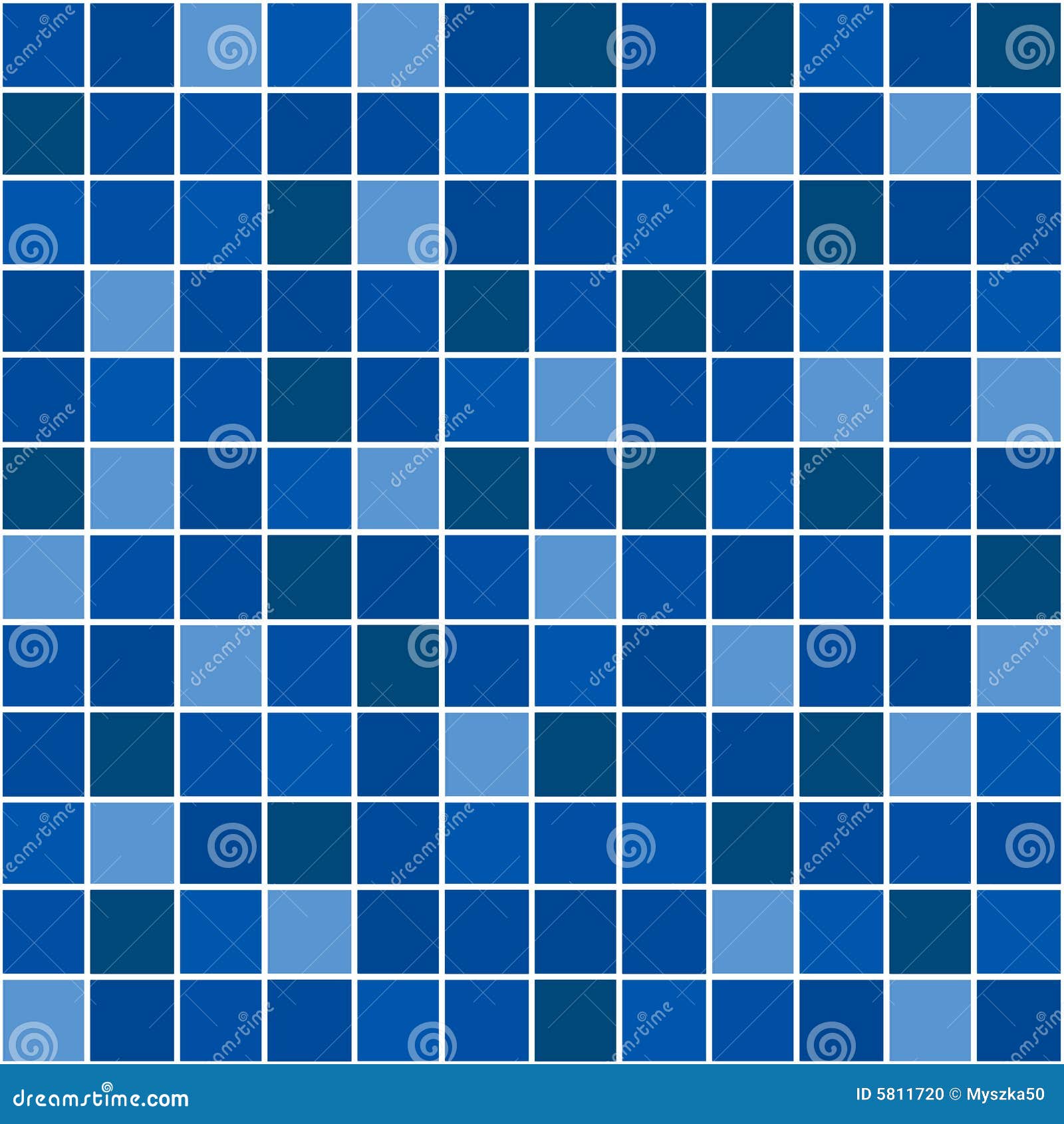 Blue Mosaic Picture. Image: 5811720
