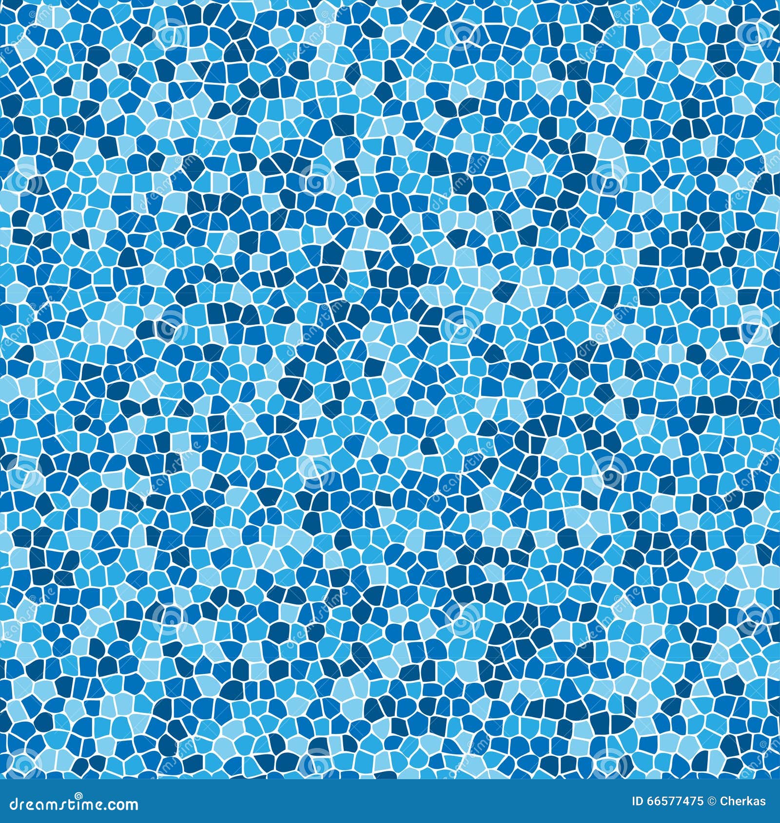 Blue Mosaic stock vector. Illustration of pattern, color - 66577475