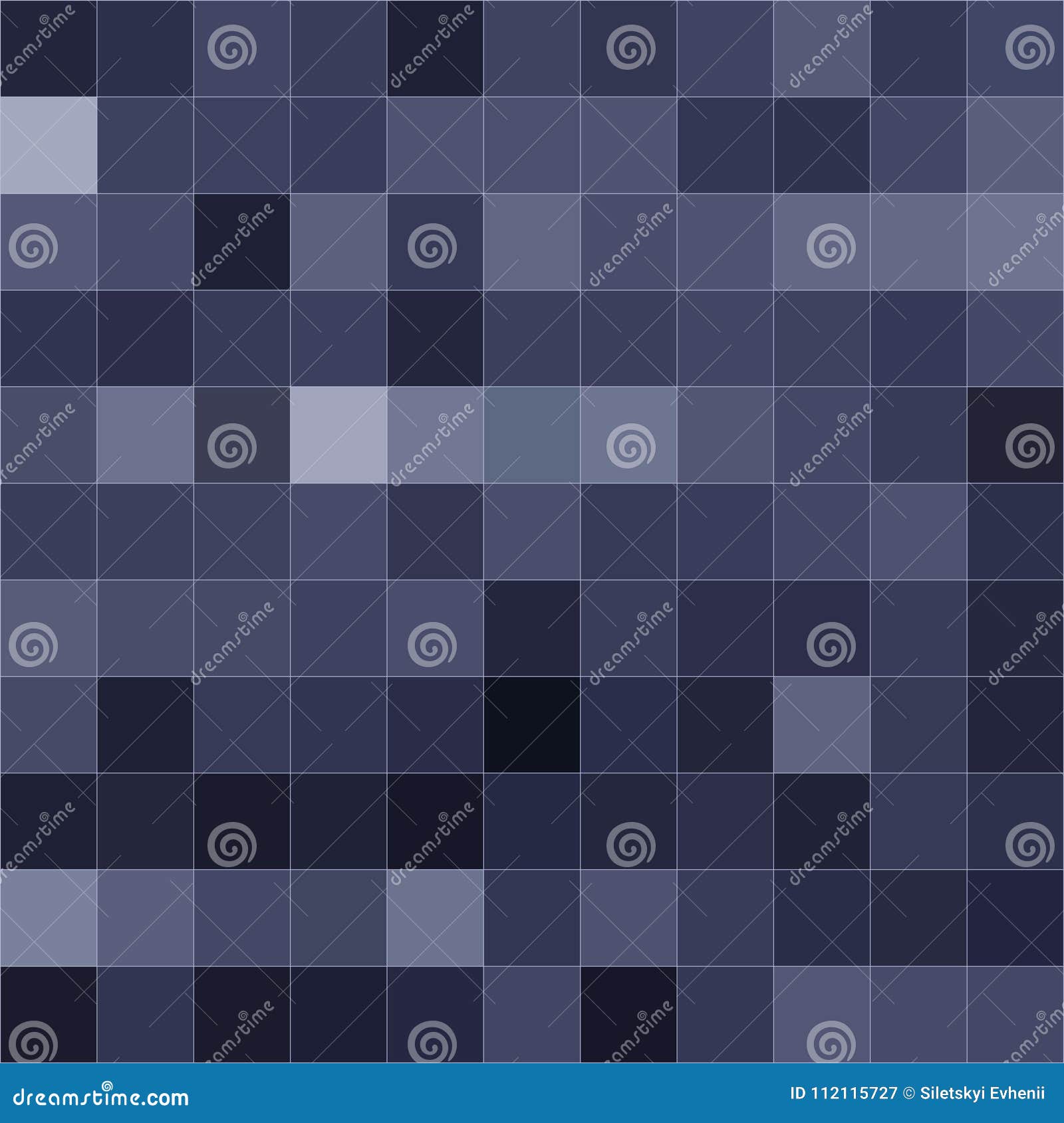 Blue Mosaic of Different Shades Stock Vector - Illustration of artistic ...