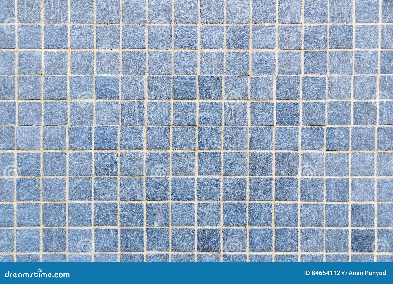 Blue Mosaic Floor Tile for Texture Background Stock Photo - Image of ...