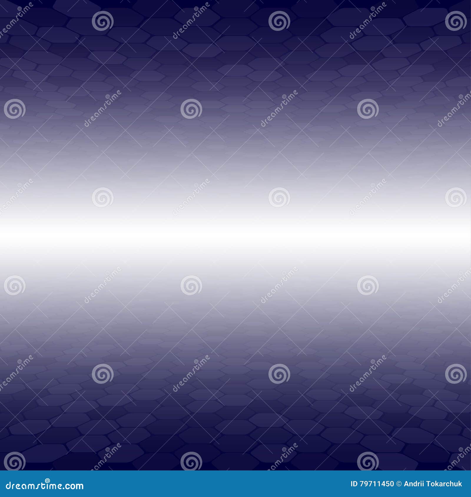 Blue Mosaic Tile Comb Background Perspective. Stock Vector ...