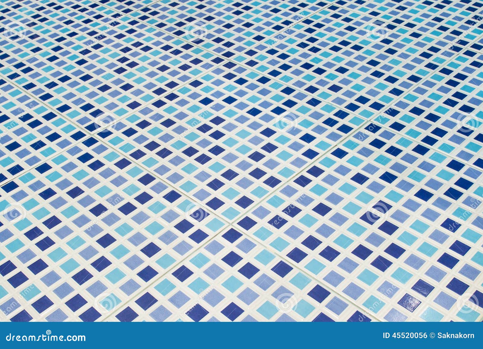 Blue mosaic tile stock photo. Image of clay, gloss, floor - 45520056