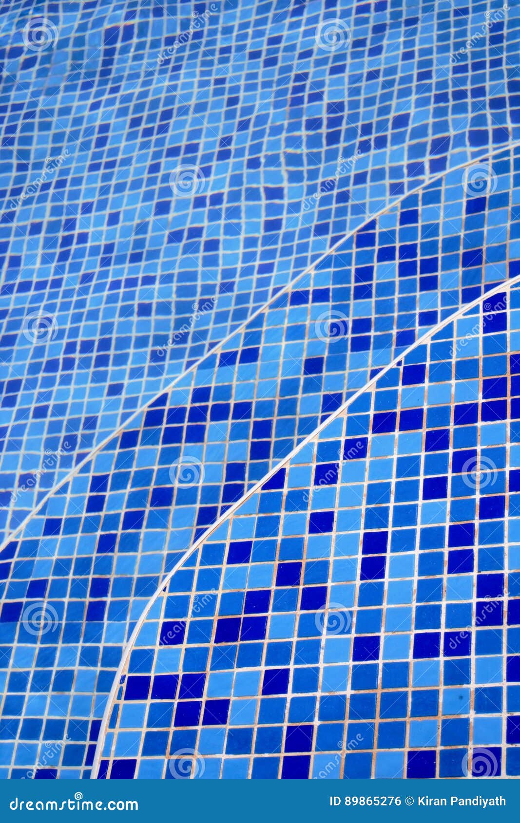 Blue Mosaic Tiled Swimming Pool Stock Photo - Image of blue, floor ...