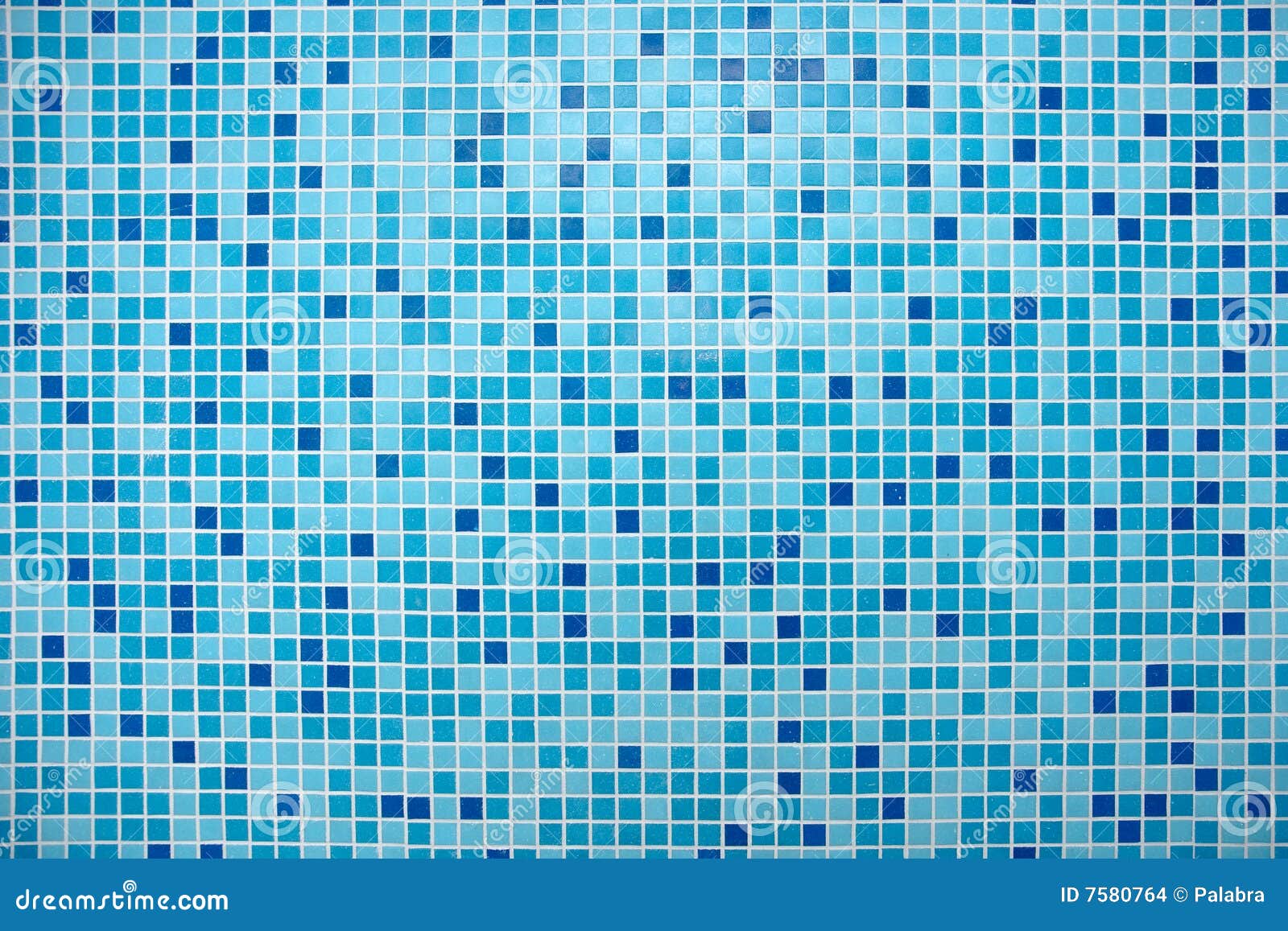 Blue Mosaic Tiles stock photo. Image of floor, surface - 7580764