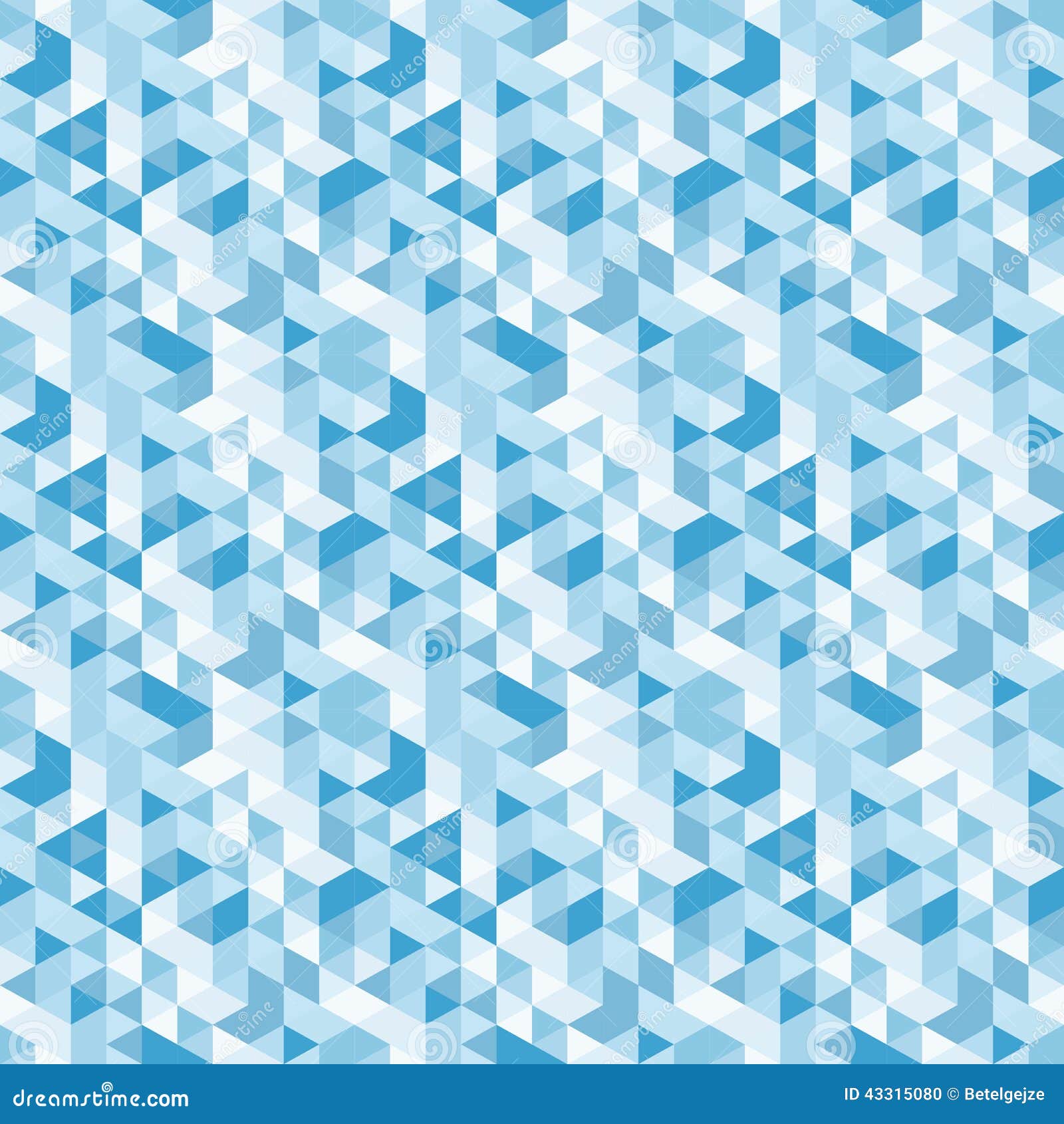 Blue Mosaic,vector Seamless Pattern Stock Vector - Illustration of ...