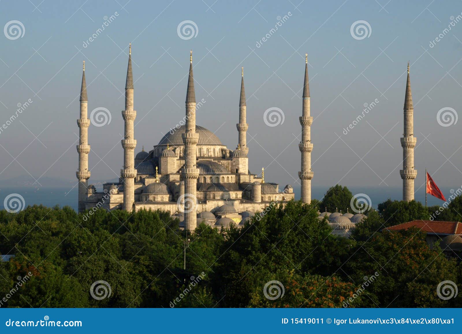 Blue Mosk stock image. Image of mosk, asia, europe, blue - 15419011
