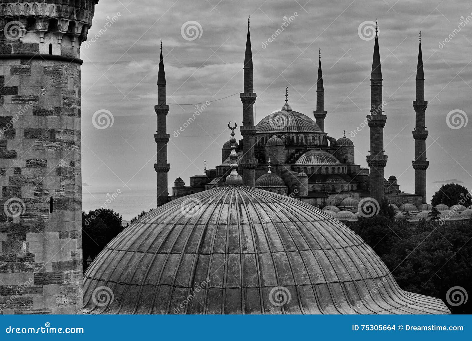 Blue Mosk in Istanbul stock photo. Image of stambul, city - 75305664