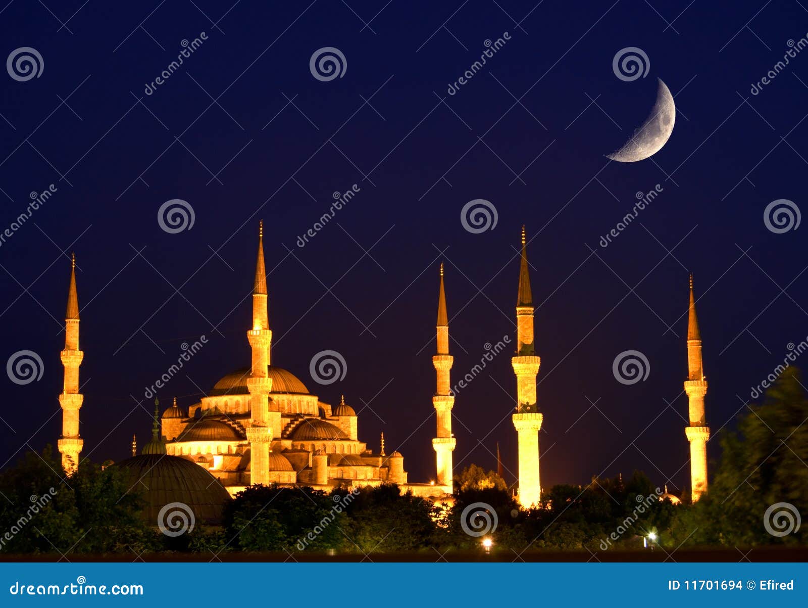 Blue mosque stock photo. Image of night, ottoman, horizontal - 11701694