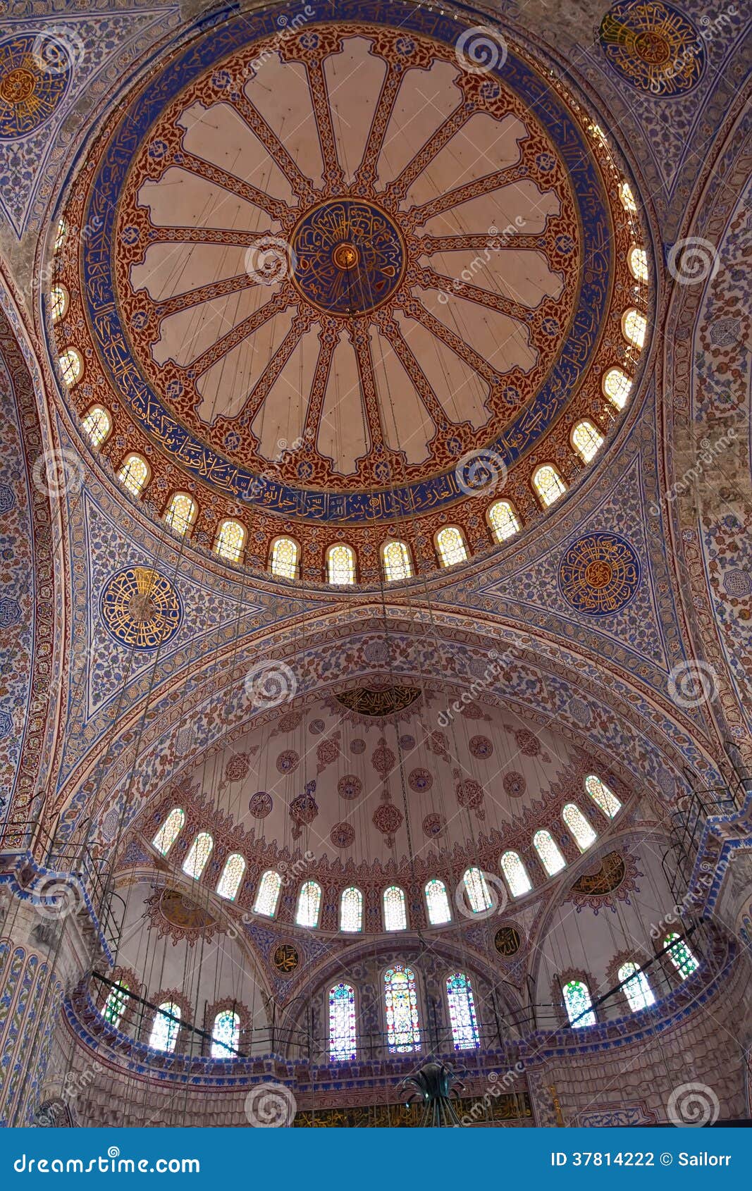 Blue Mosque stock photo. Image of inside, pattern, design - 37814222