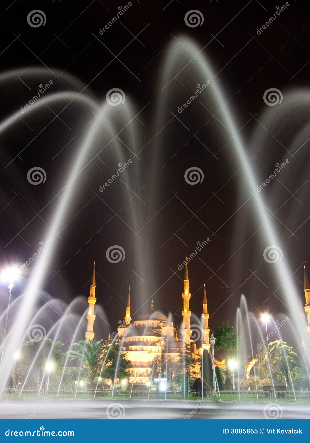 Blue Mosque stock image. Image of historic, water, blue - 8085865