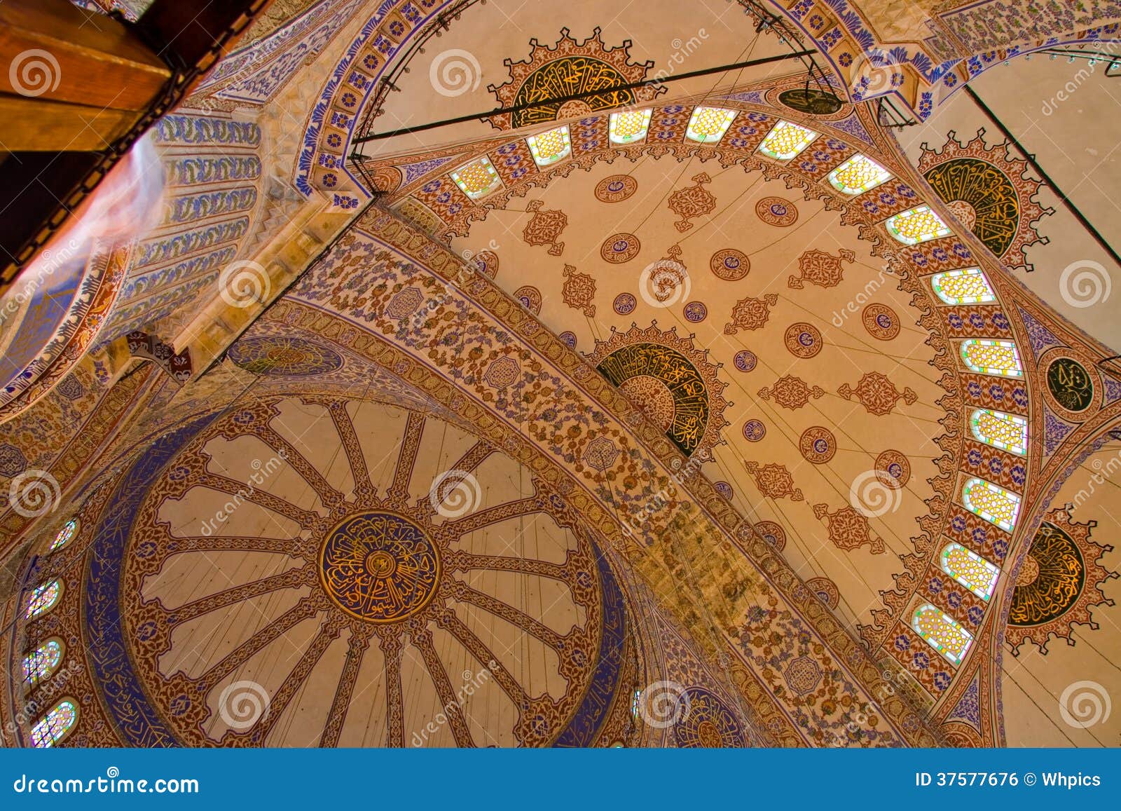 Blue Mosque ceiling stock photo. Image of landmark, classical - 37577676