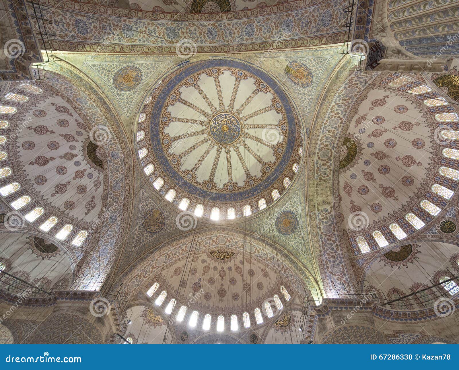 BLUE MOSQUE CEILING, ISTANBUL Stock Photo - Image of gate, ancient ...