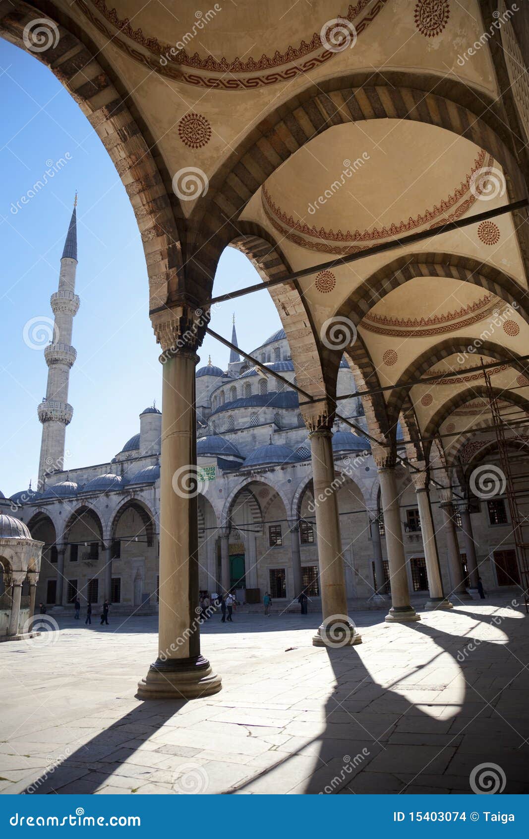 Blue Mosque Courtyard / Istanbul Stock Photo - Image of ottoman ...