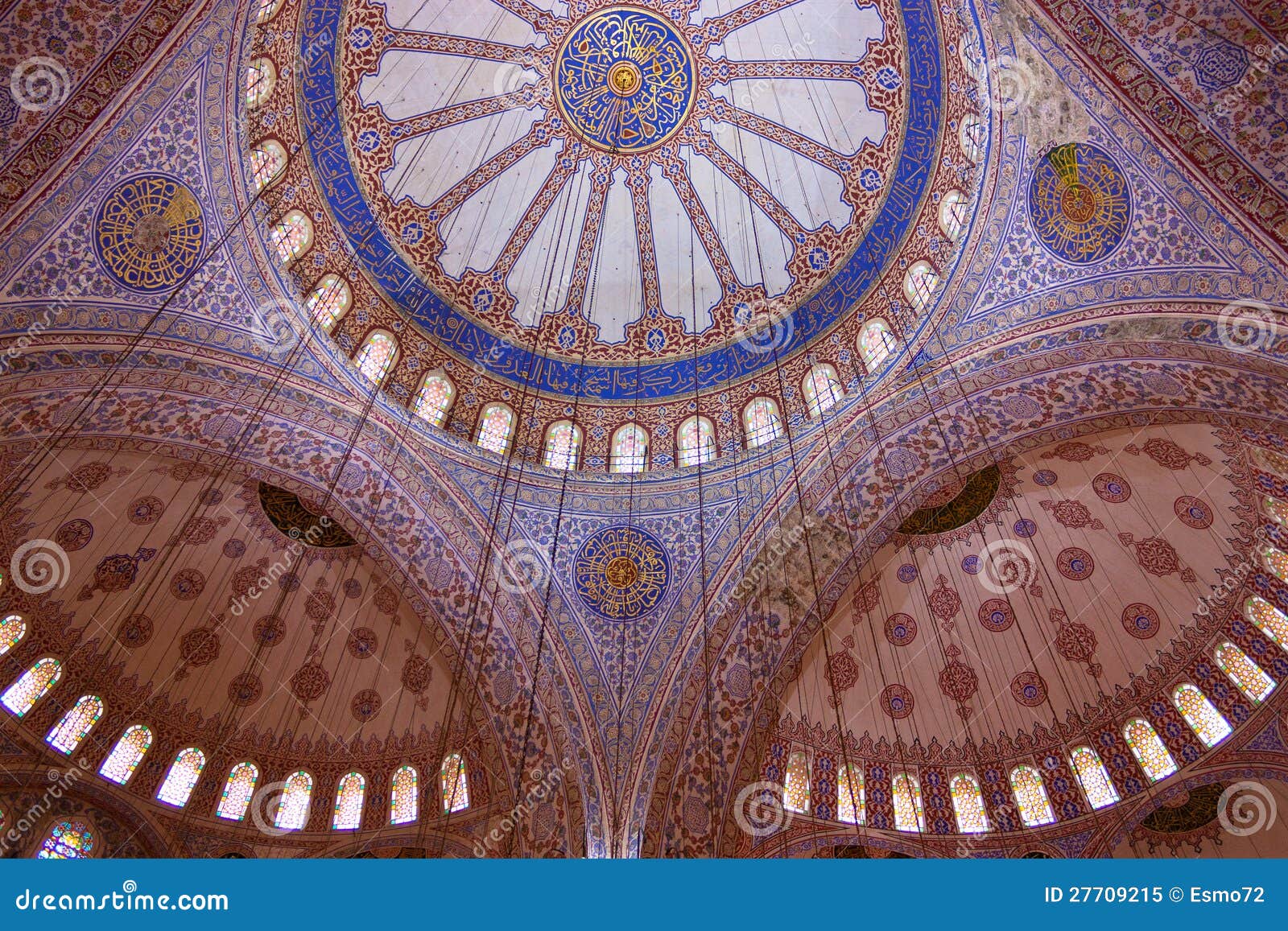 Blue Mosque Domes stock image. Image of muslim, istambul - 27709215