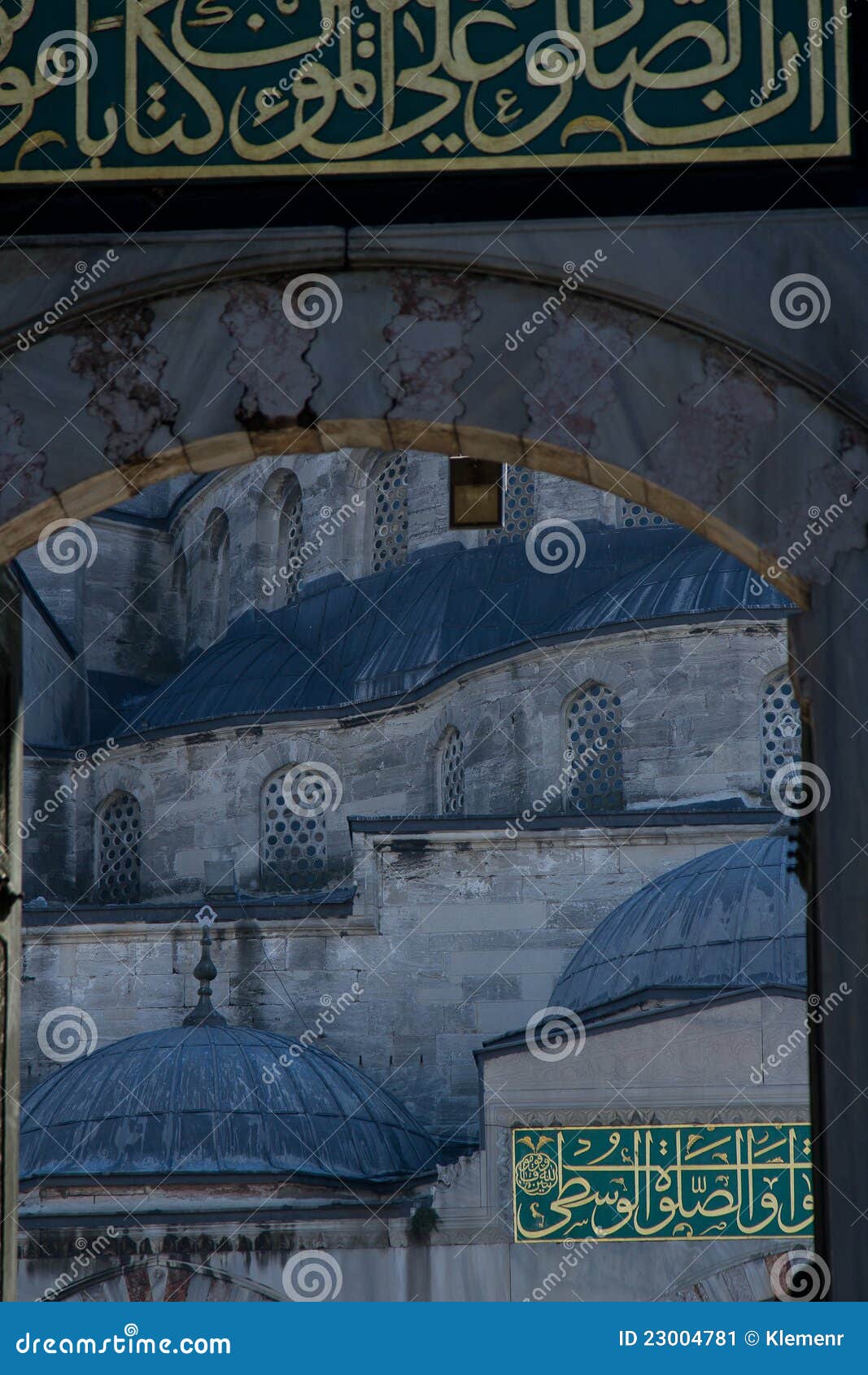 Blue Mosque - Entrance Close Up View Stock Image - Image of arch ...