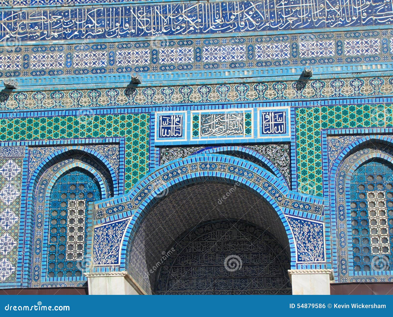 Blue Mosque Facade stock photo. Image of blue, aqsa, tile - 54879586