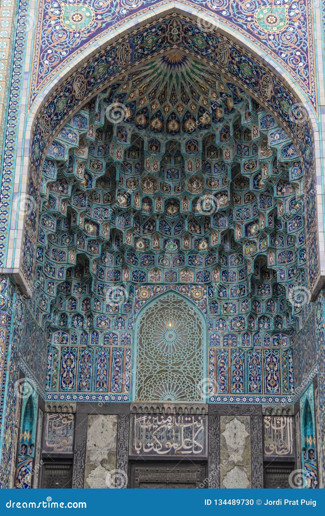 Blue mosque facade detail stock photo. Image of blue - 134489730