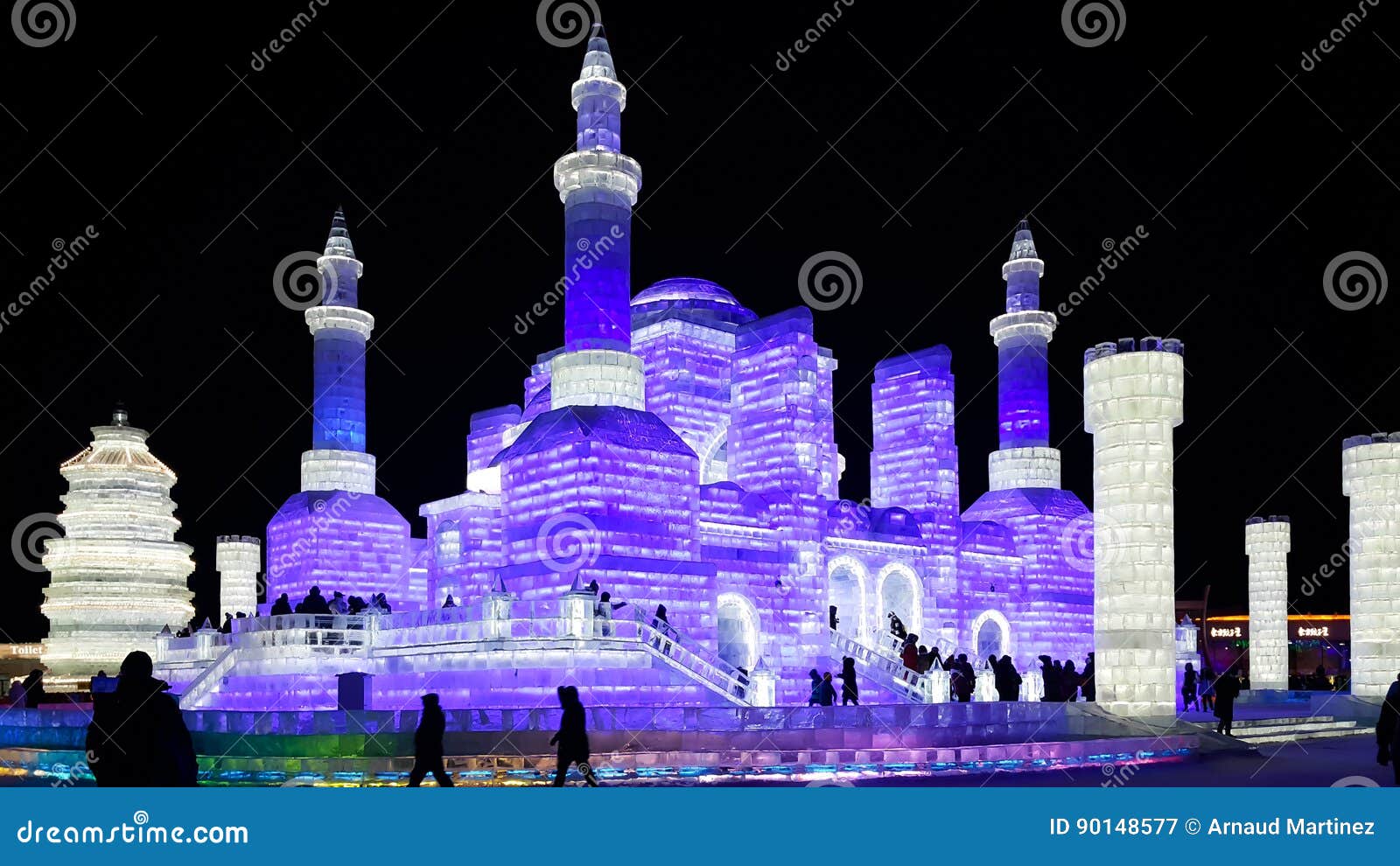 Blue Mosque Ice Sculpture Editorial Photo | CartoonDealer.com #90148577