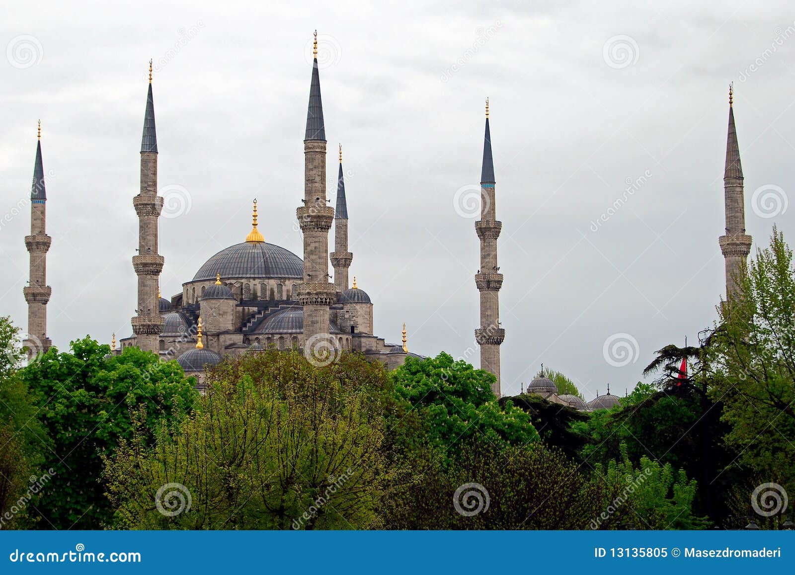 Blue Mosque II stock image. Image of holy, architecture - 13135805