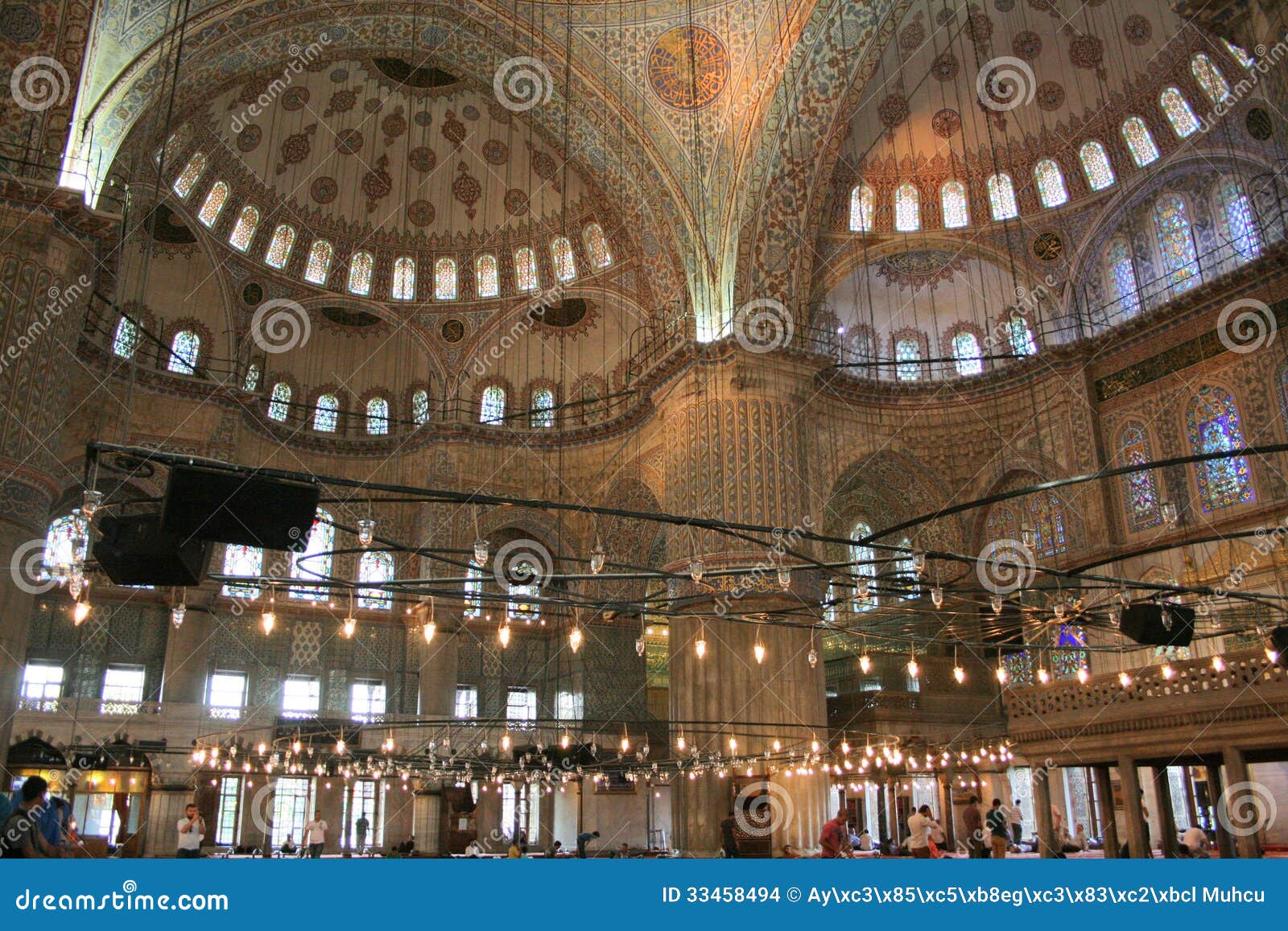 The Blue Mosque editorial stock image. Image of fresco - 33458494