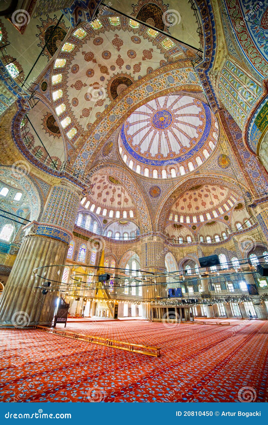 Blue Mosque Interior stock photo. Image of architecture - 20810450