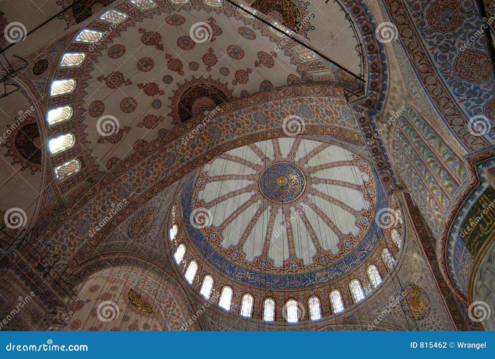 Blue Mosque Interior stock photo. Image of arch, islamic - 815462