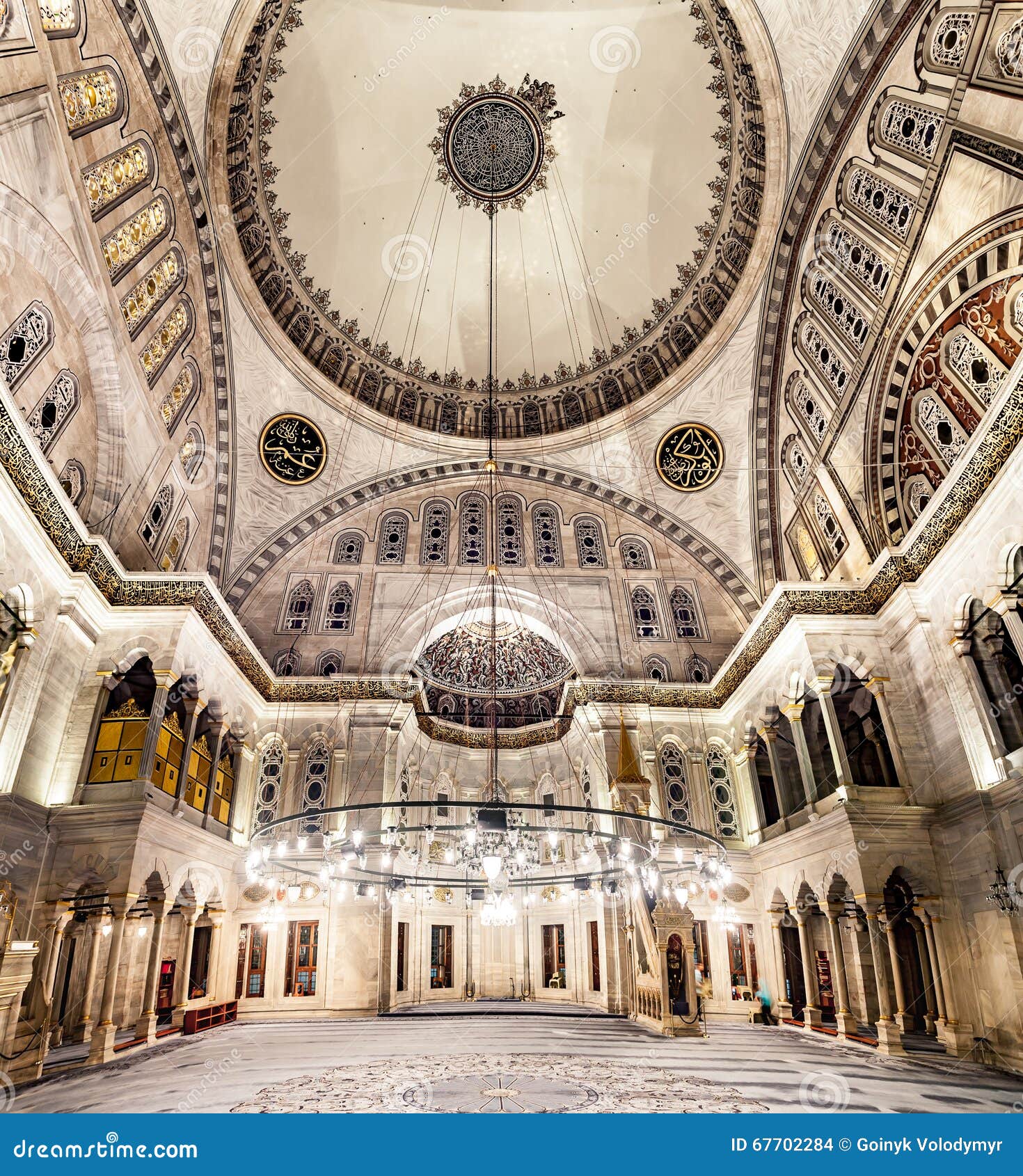 Blue Mosque interior stock photo. Image of heritage, indoor - 67702284