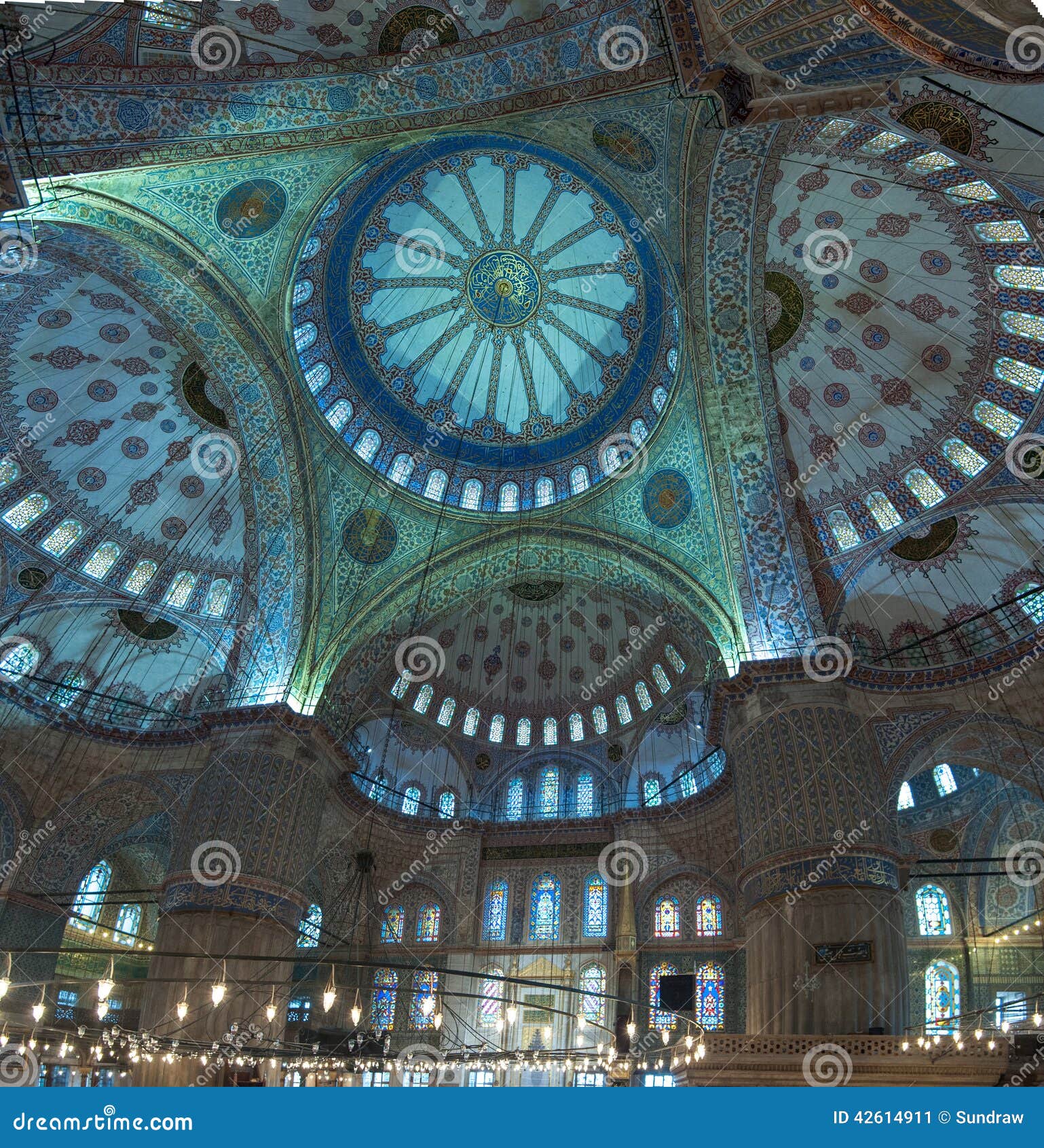 Blue Mosque Interior stock image. Image of ottoman, travel - 42614911